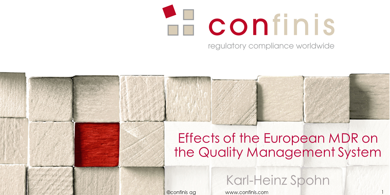 Work in progress: MDR implementation - impact on your Quality ...