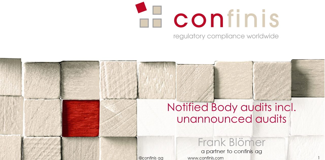 EU MDR audit requirements and links to MDSAP program - confinis